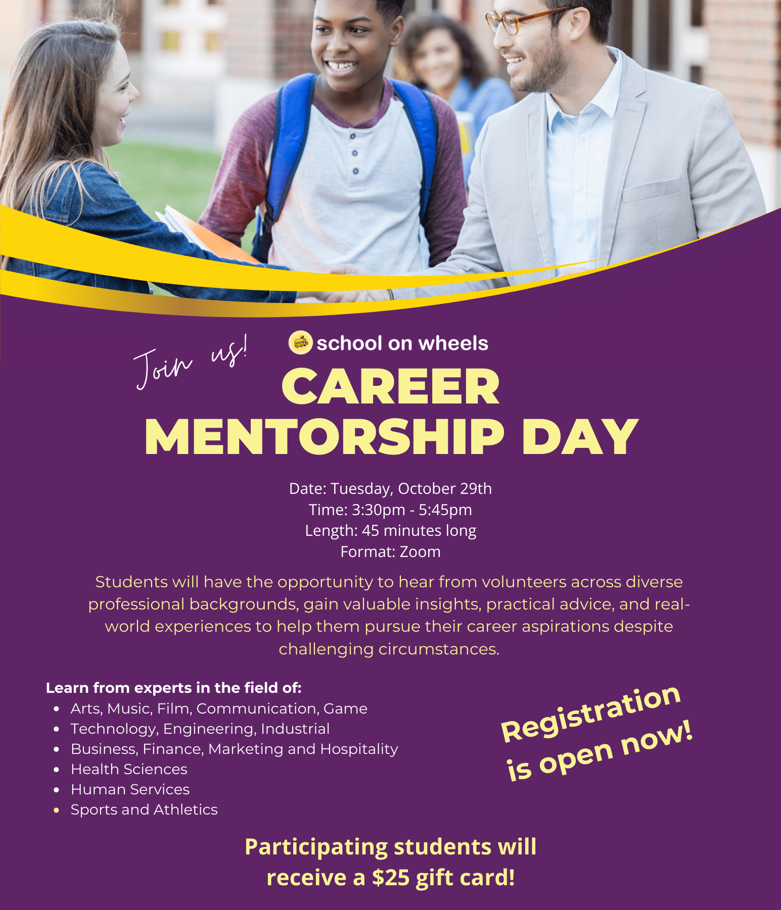 Career Mentorship Workshop - School on Wheels